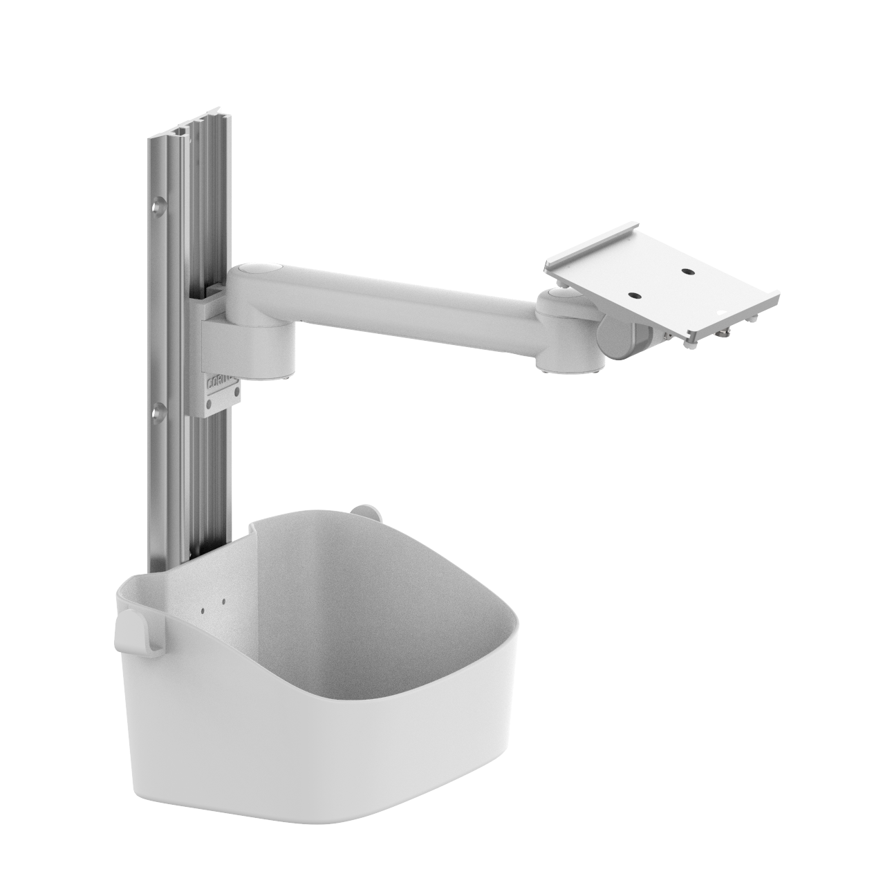 Rotated wall mount for patient monitor